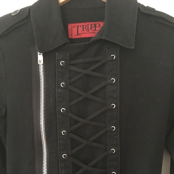 Tripp nyc | Jackets & Coats | Vintage Tripp Nyc Black Trench Coat Small ...